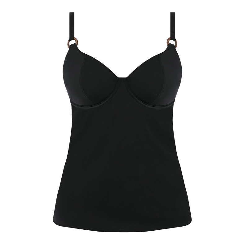 Freya Swim Coco Wave Plunge Tankinitop Black - Annadiva