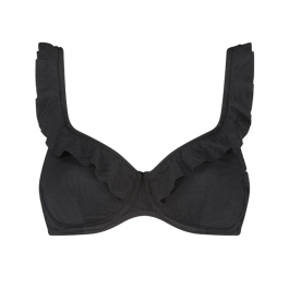 Beachlife Black Swirl Beugel Bikinitop - Annadiva