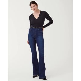 Spanx Suit Yourself Long Sleeve Bodysuit Classic Black - Annadiva