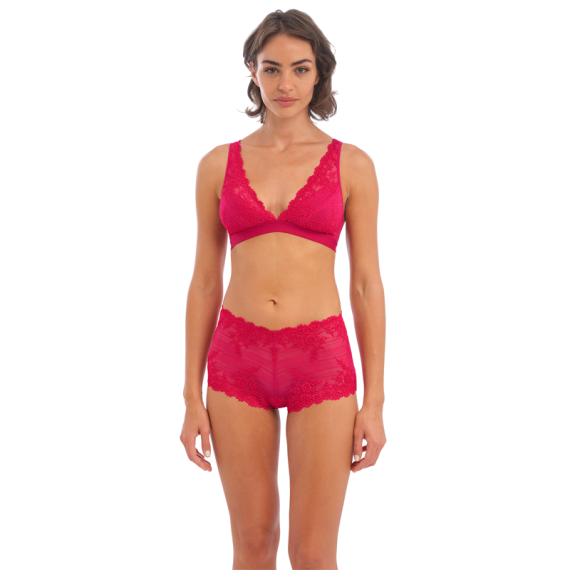 Wacoal Embrace Lace Bralette Persian Red - Annadiva