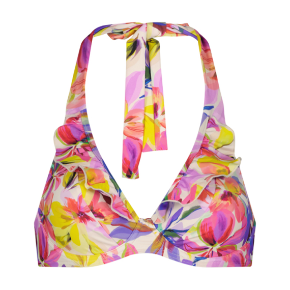 Cyell Badmode Fluid Flowers Halter Bikinitop - Annadiva