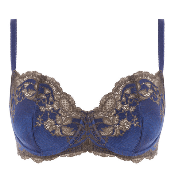 Wacoal Lace Affair Beugel BH Blue Print / Chocolate Brown - Annadiva