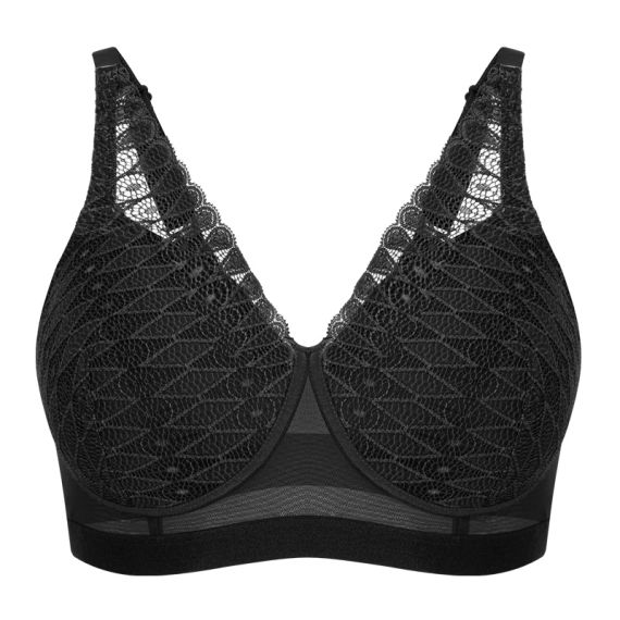 Megami Lambada Soft Cup BH Black - Annadiva