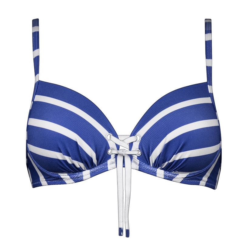 Watercult Sea Ride Voorgevormde Bikinitop White Indigo - Annadiva