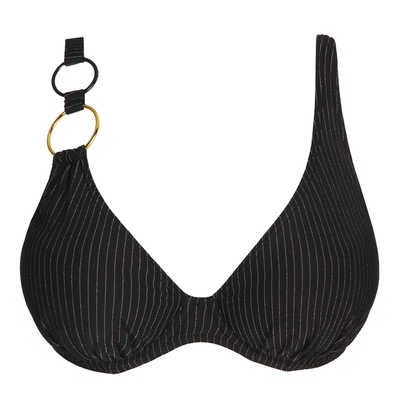 PrimaDonna Swim Solta Plunge Bikinitop Zwart - Annadiva