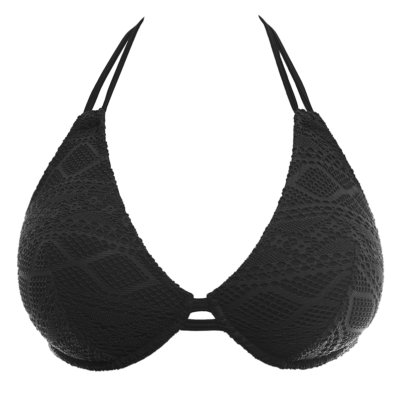 Freya Swim Sundance Halter Bikinitop Zwart - Annadiva